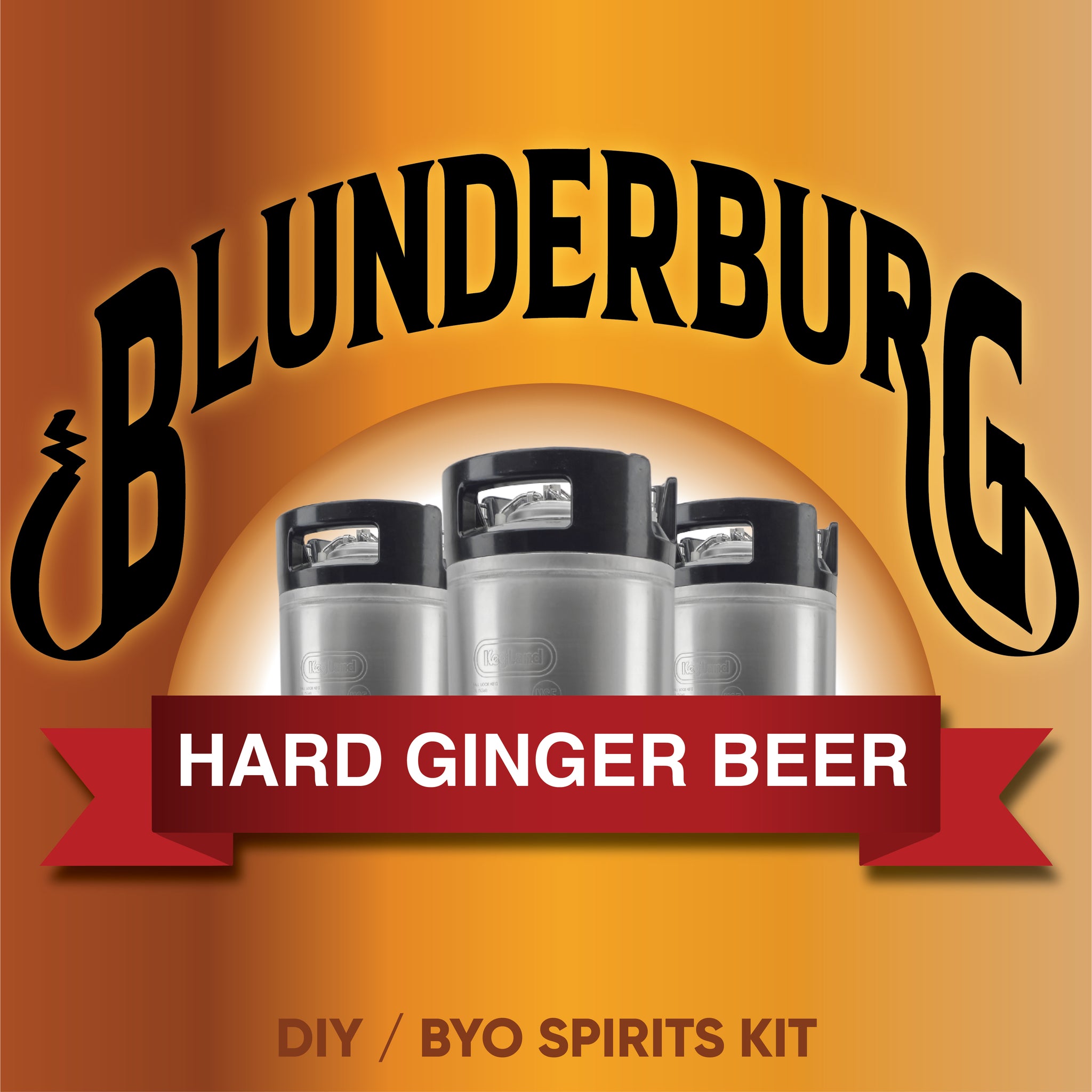 Hard Blunderburg Ginger Beer - DIY ~ BYO Spirits Keg Mix Kit