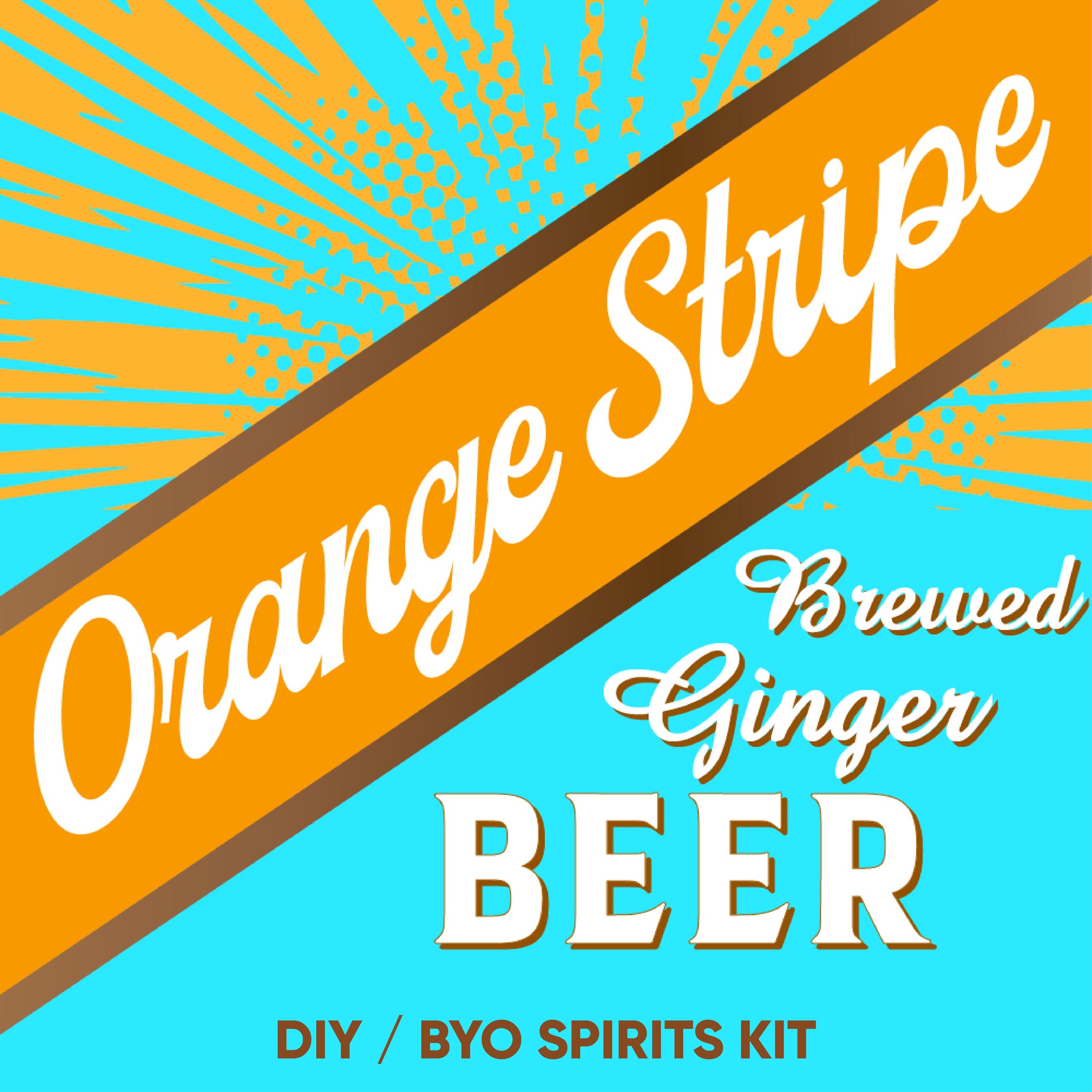 Orange Stripe Jamaican Brewed Ginger Beer - DIY ~ BYO Spirits Keg Kit