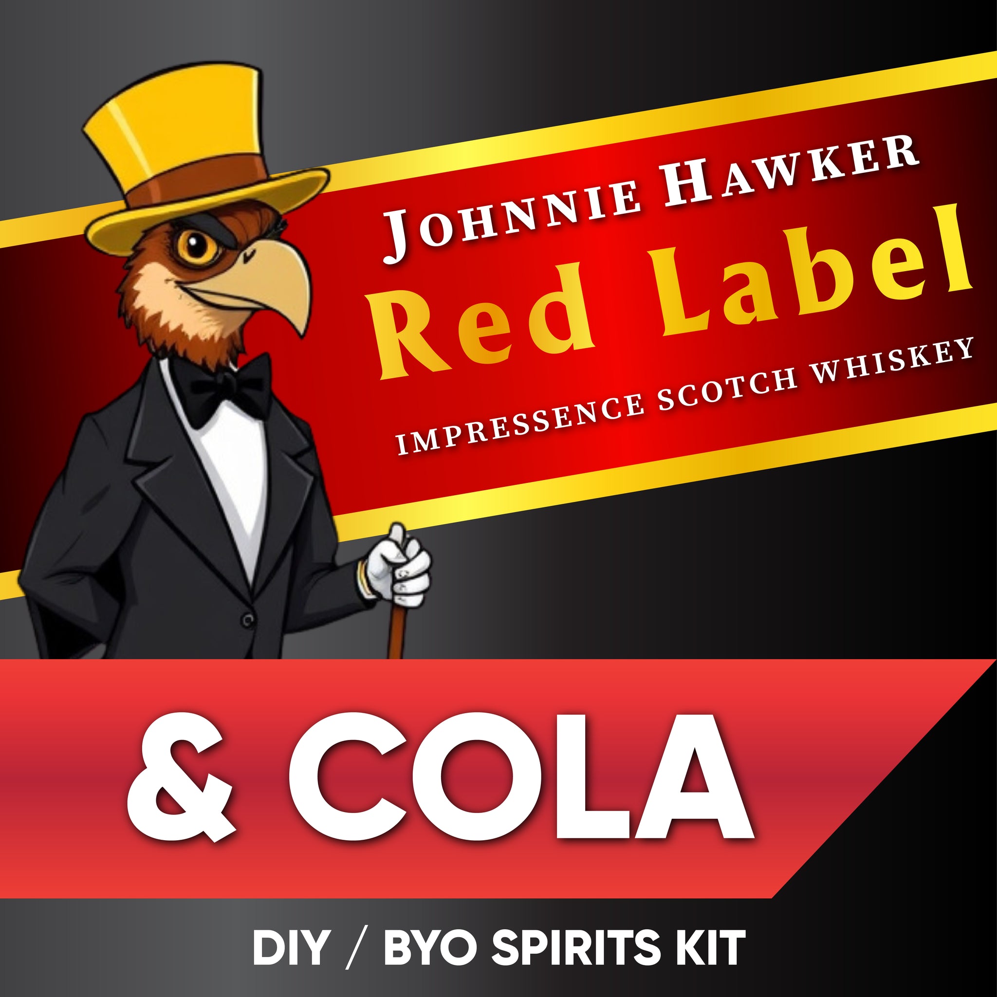 Johnnie Hawker Malt Whiskey and Cola - DIY ~ BYO Spirits Keg Kit