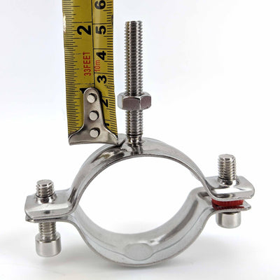 2inch DN50 - 304 Stainless Pipe Bracket Hanger Clamp for 50mm copper or stainless pipe