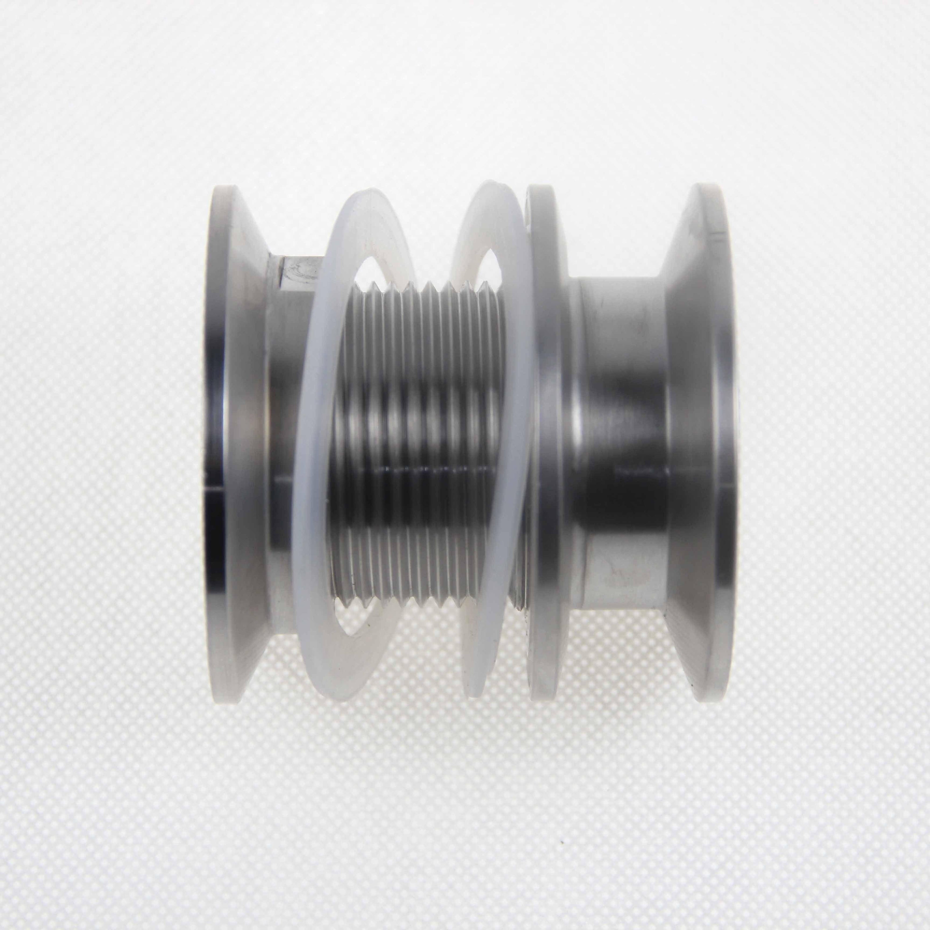 2 Inch Tri Clover Bulkhead - Weldless Bulkhead (2") (tri-clamp, ferrule)