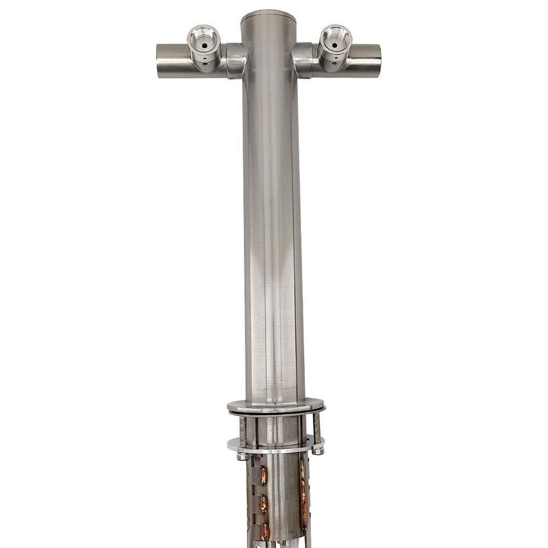 2 Tap T-Bar Flooded Font - Stainless Steel - Font Only