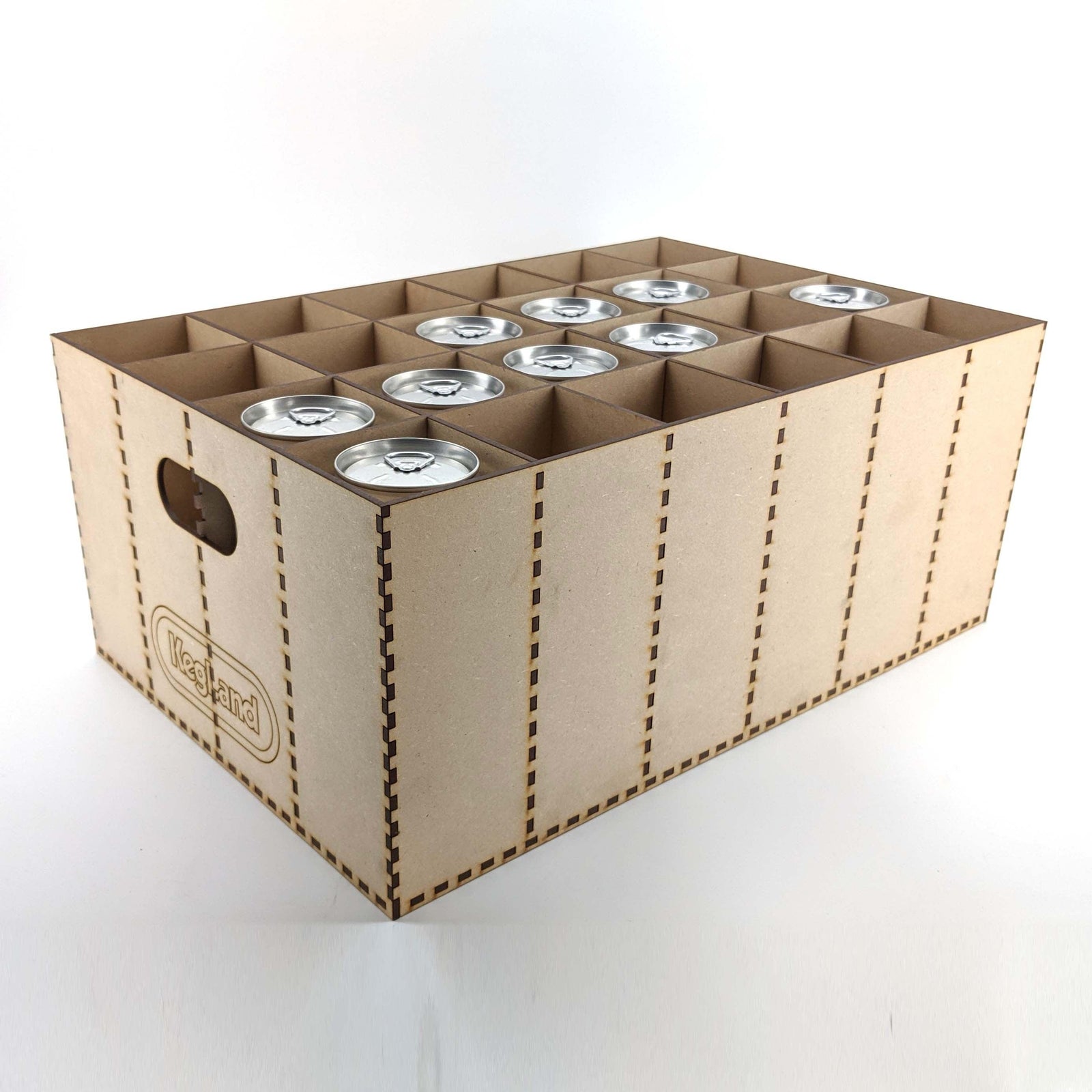 24 Can (or bottle) crate, aluminium can storage for your cellar