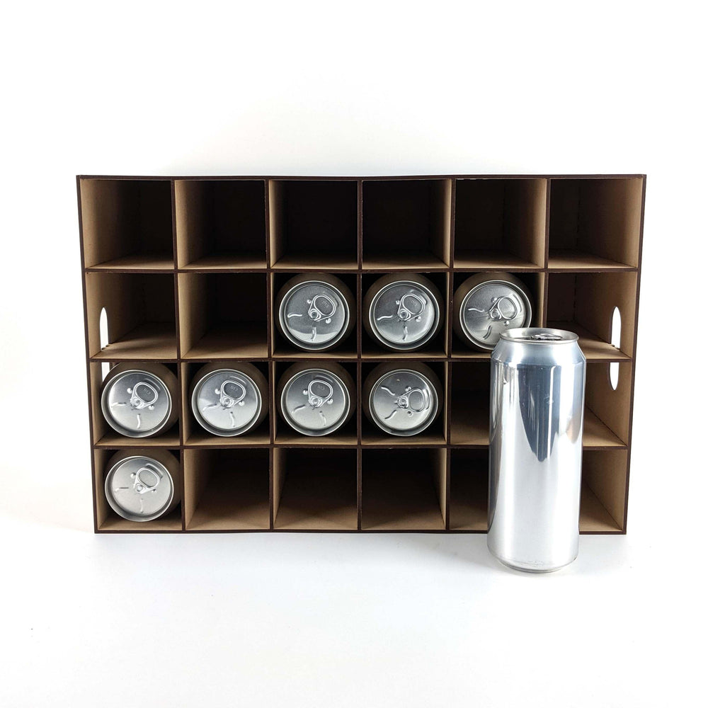 24 Can (or bottle) crate, aluminium can storage for your cellar