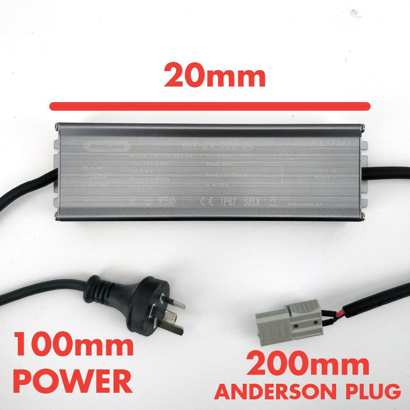 24V DC | 300W | IP67 Switching Power Supply | Anderson socket