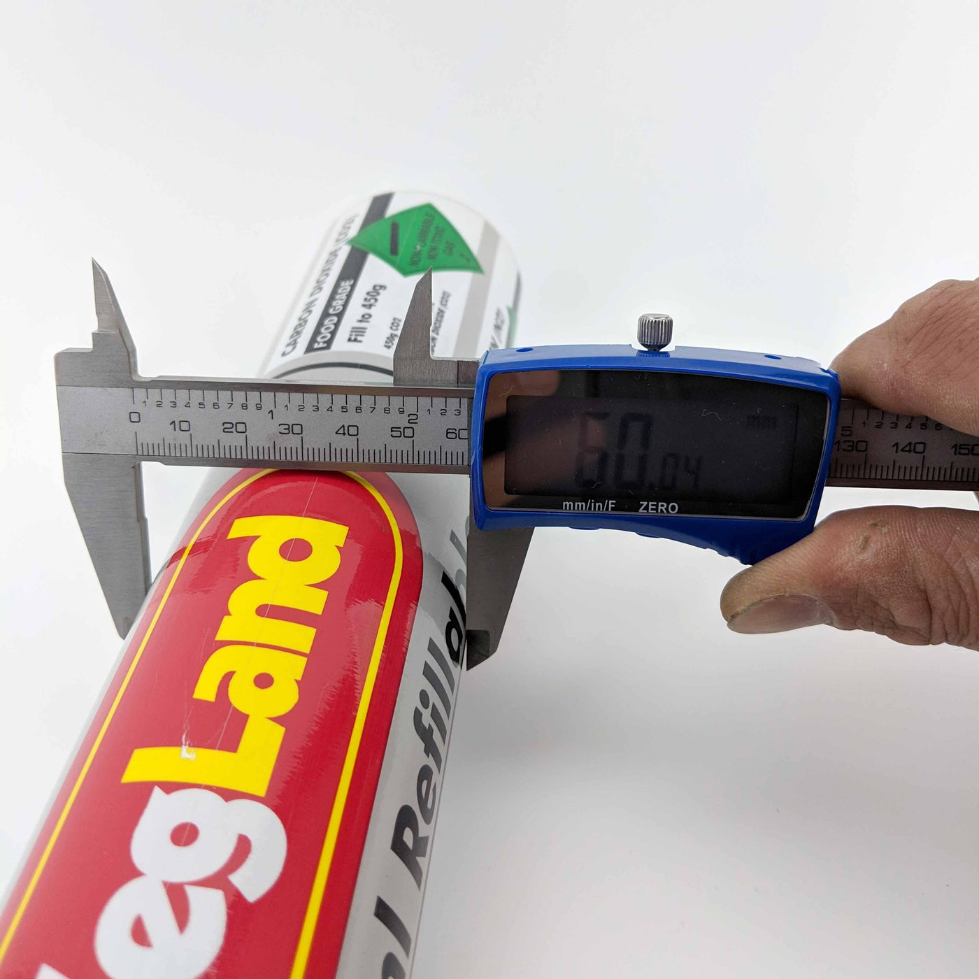 450g (0.6L) CO2 KegLand Sodastream Compatible Cylinder