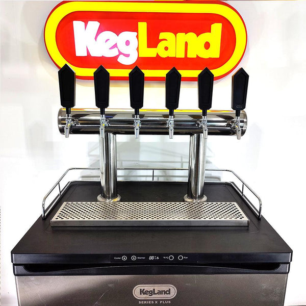 6 Tap TT Bar Stainless Font Only for Series X Plus Kegerator