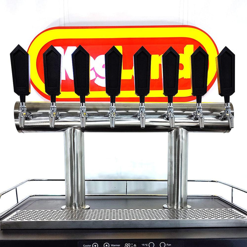 8 Tap TT Bar Stainless Font Only for Series X Plus Kegerator