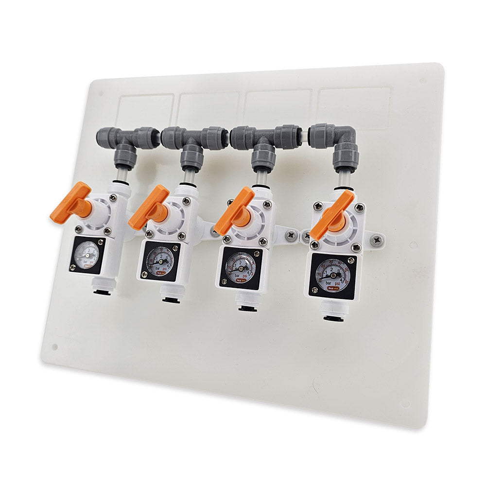 4 Way 8mm In-Line Regulator Manifold Board Builder