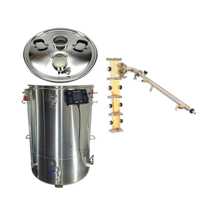 3" PolyPhoenix WRB-3 Copper Bubble Plate Still | KegLand