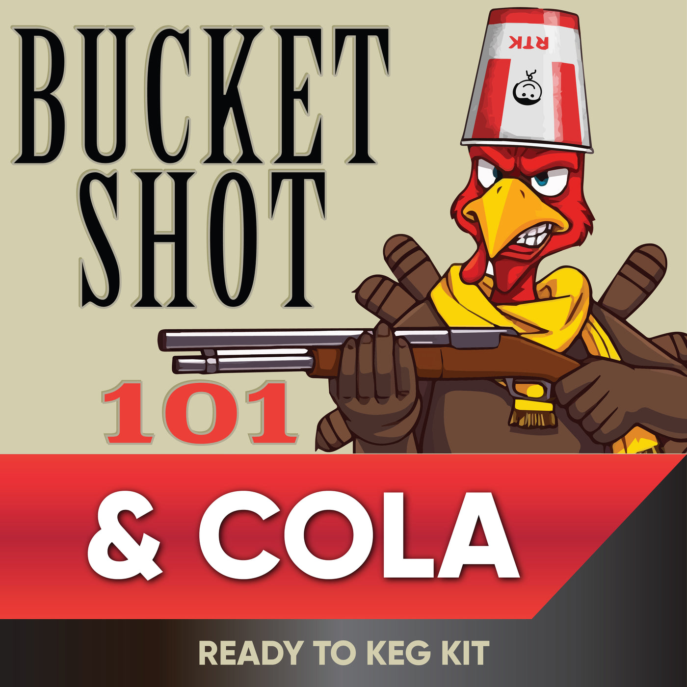 Bucket Shot 101 Kentucky Bourbon & Cola Ready to Keg Kit | 19L & 9.5L