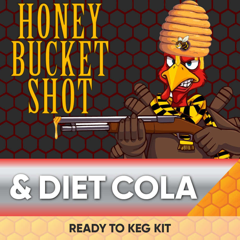 Honey Bucket Shot Kentucky Bourbon and Diet Cola | Ready to Keg Kit