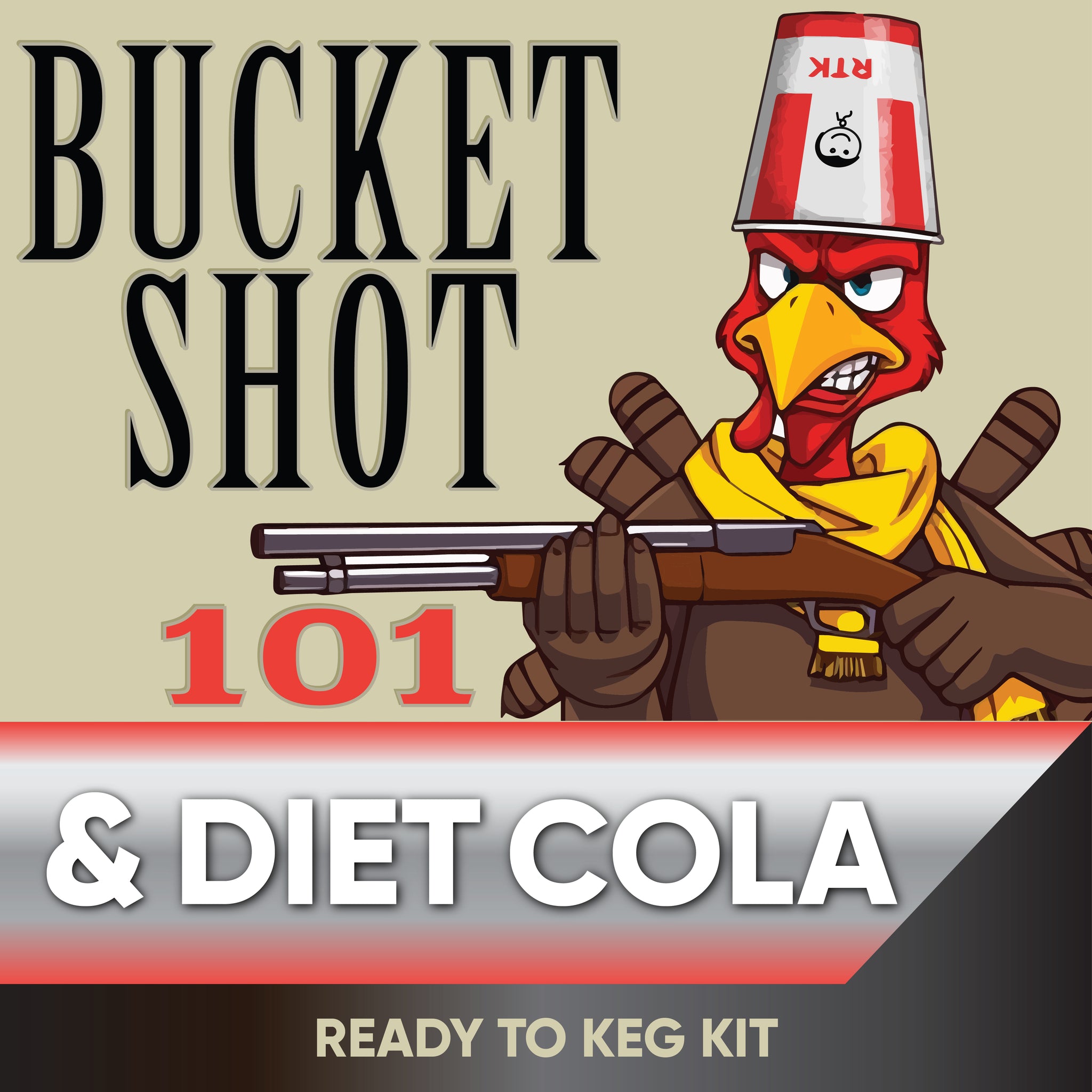 Bucket Shot Kentucky Bourbon and Diet Cola - Ready to Keg Kit