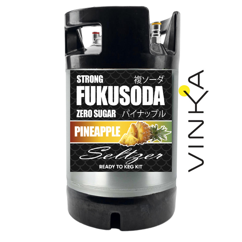 Hard FUKUSODA Zero Sugar | Pineapple | Ready to Keg Kit | 19L or 9.5L