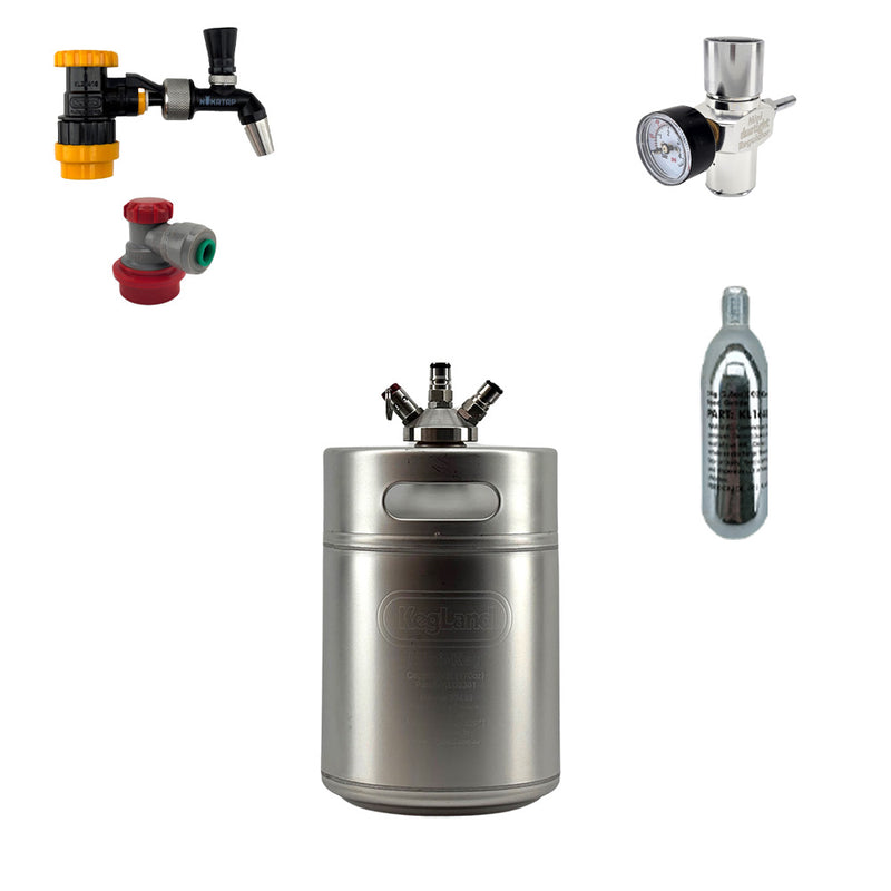 NukaTap Mini FC Tapping Kit | KegLand SS Mini Kegs