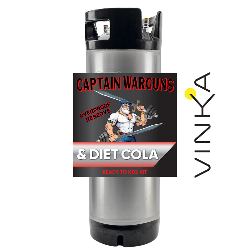 Captain Wargun's Spiced Rum and Diet Cola - Ready to Keg Kit