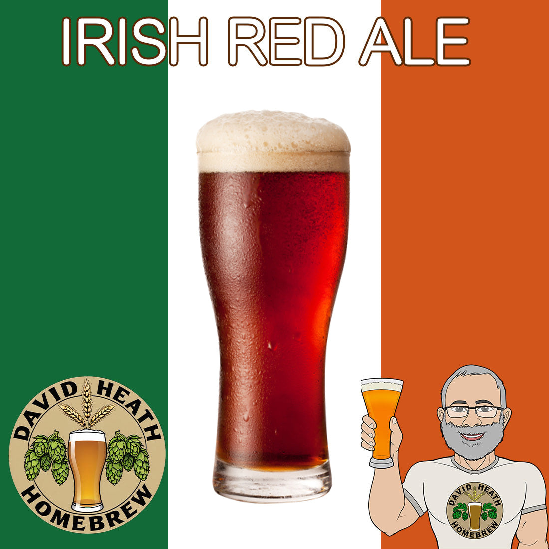 David Heath All Grain Recipe Kit | Irish Red Ale | KegLand