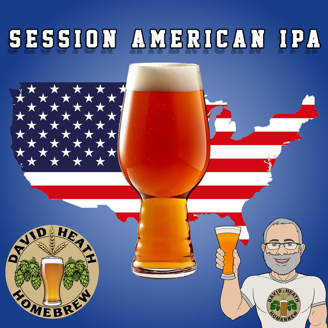 David Heath All Grain Recipe Kit | Session American IPA | KegLand