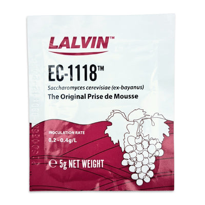 Lalvin - EC-1118 Yeast x 5g - Wine / Sparkling / Champagne / Cider ...