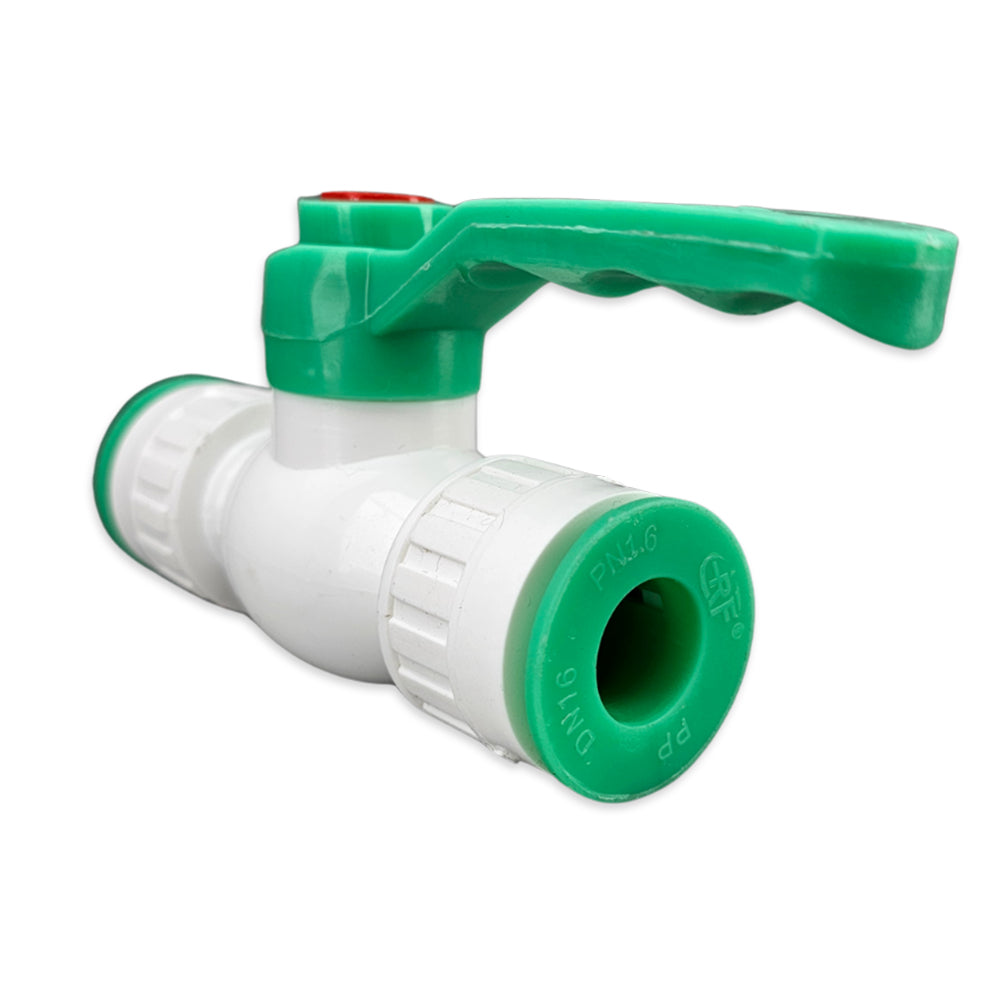 16mm Push In Ball Valve | (PN1.6) Irrigation | Pneumatic PPR | KegLand