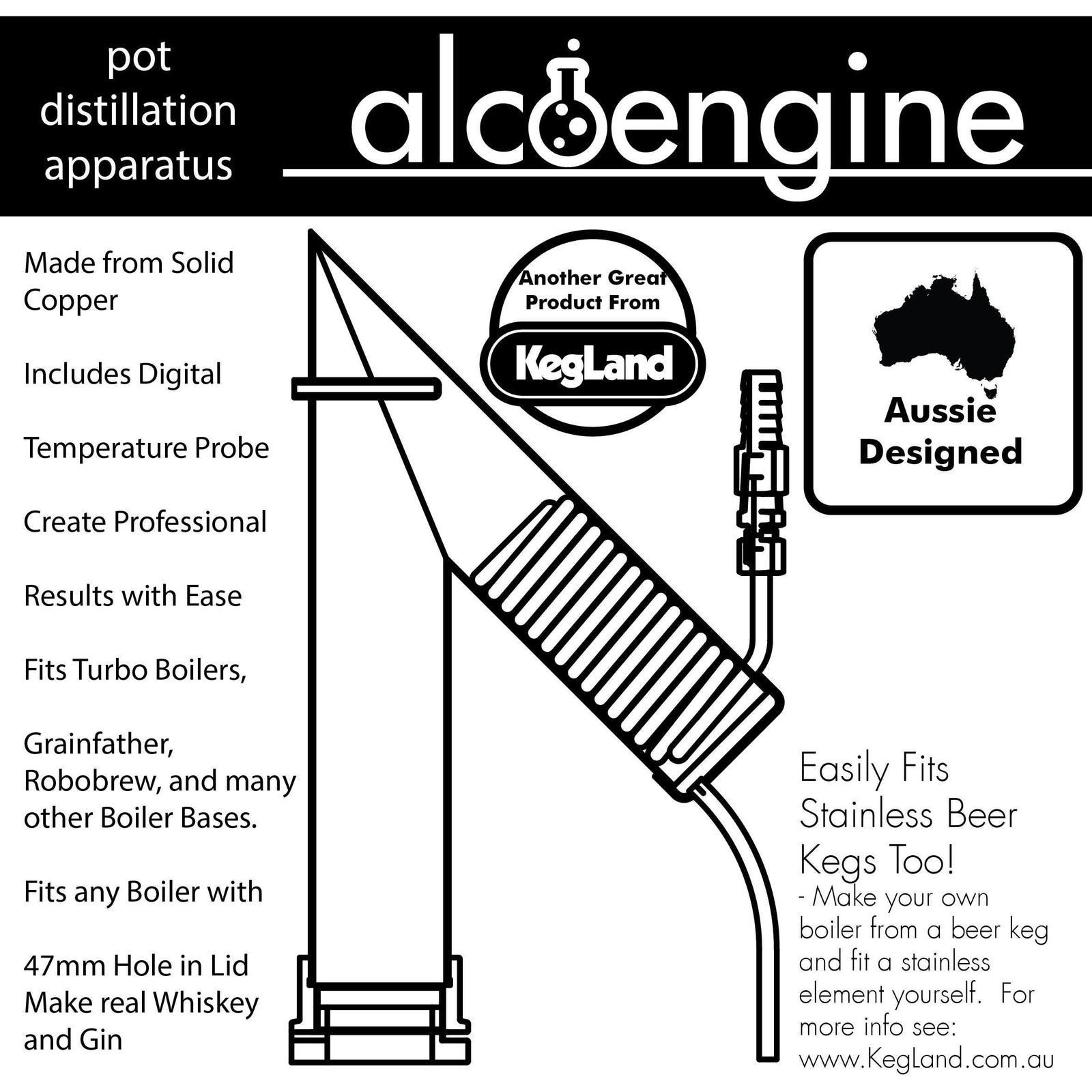 AlcoEngine Pot Still Distilling Aparatus