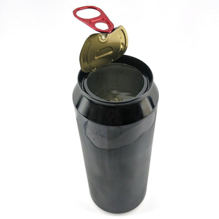 500mL 360 Full Aperture Aluminium Disposable Beverage / Beer Cans Black ...
