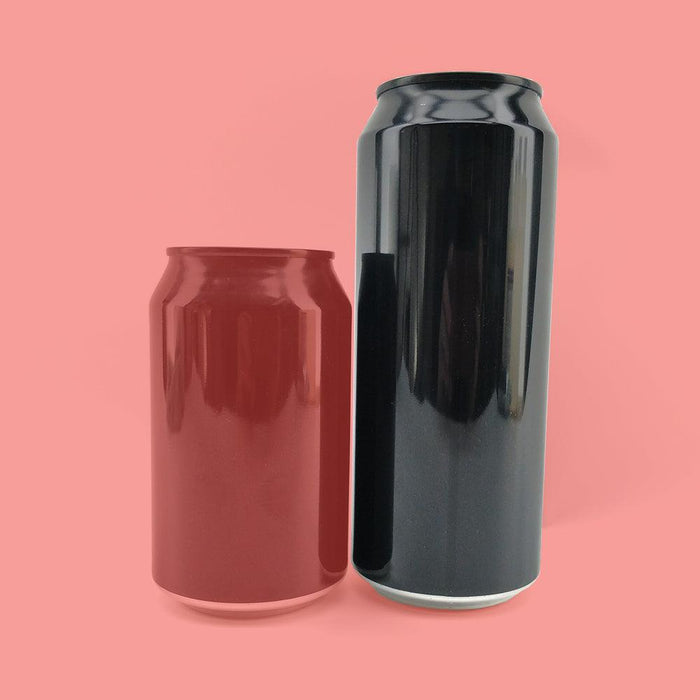 500mL 360 Full Aperture Aluminium Disposable Beverage / Beer Cans Black ...