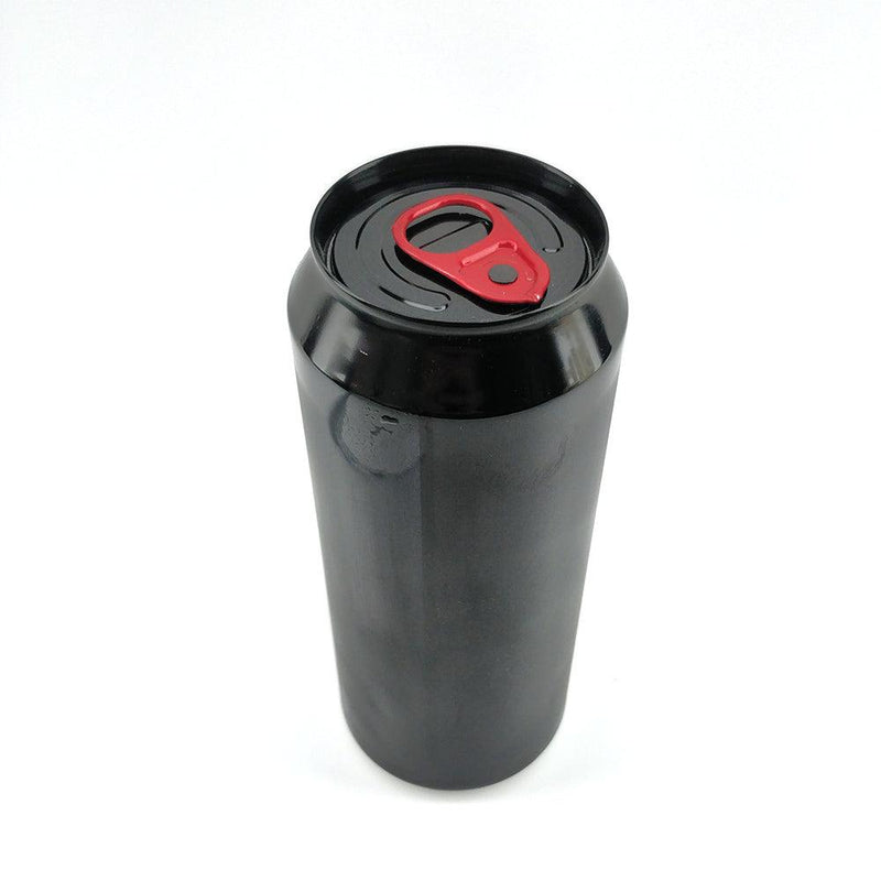 500mL 360 Full Aperture Aluminium Disposable Beverage / Beer Cans Black ...