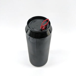 500mL 360 Full Aperture Aluminium Disposable Beverage / Beer Cans Black ...