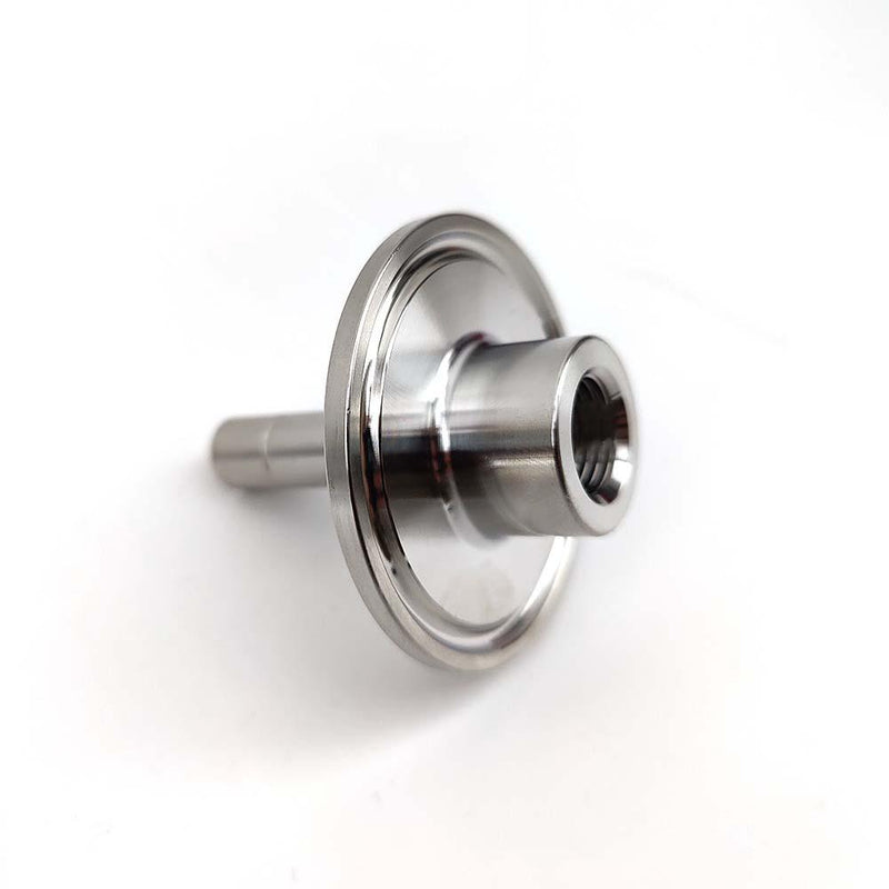 Carbonation Stone Adapter 1.5 Inch clamp x 1/4' thread x 9.5mm duotigh