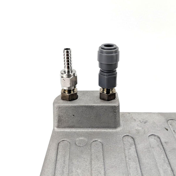 2 Product Line Cast Aluminium Cold Plate. Make your own jockey box ...