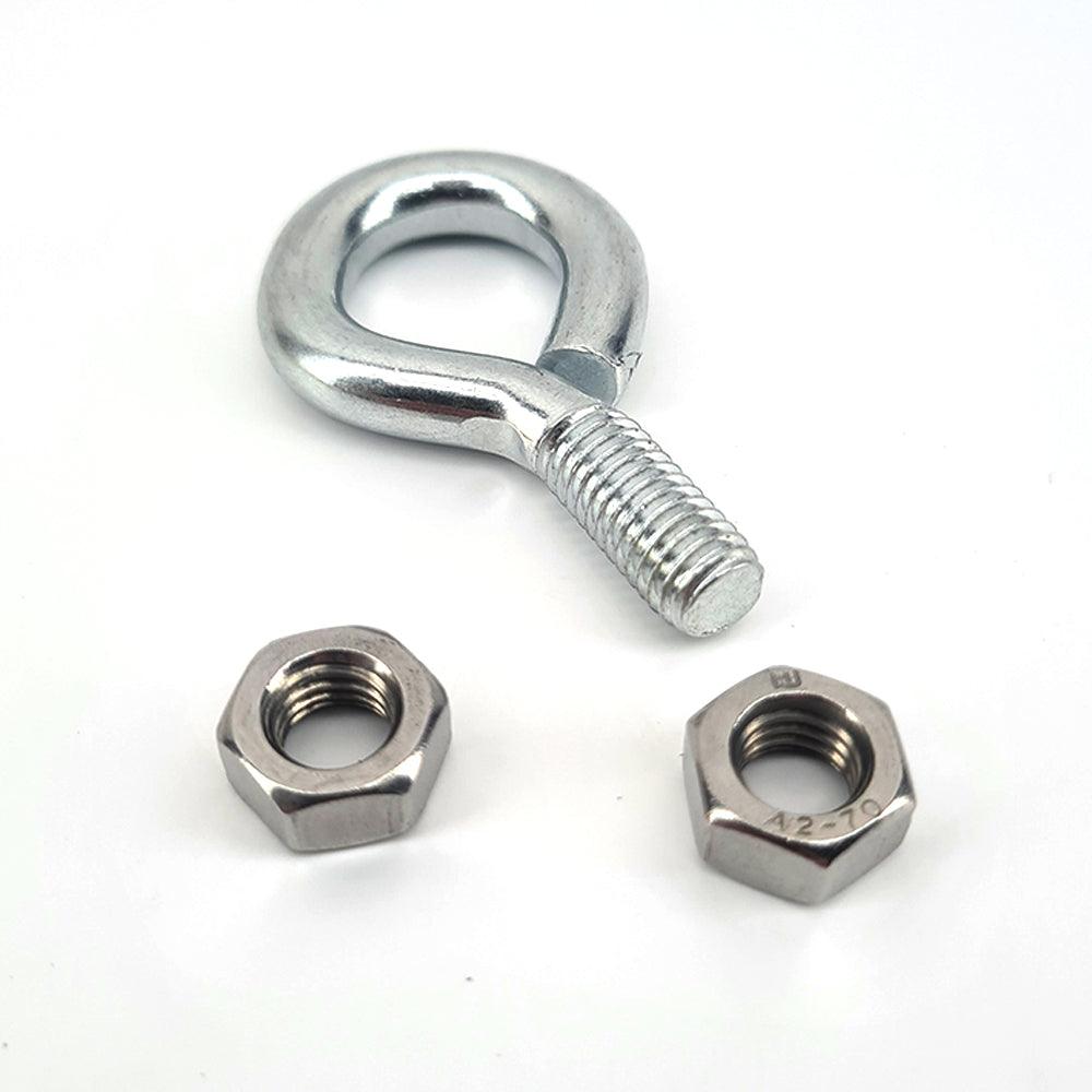 Eye Bolt Assembly for Mounting Polycarbonate Sight Glass to a Keggle