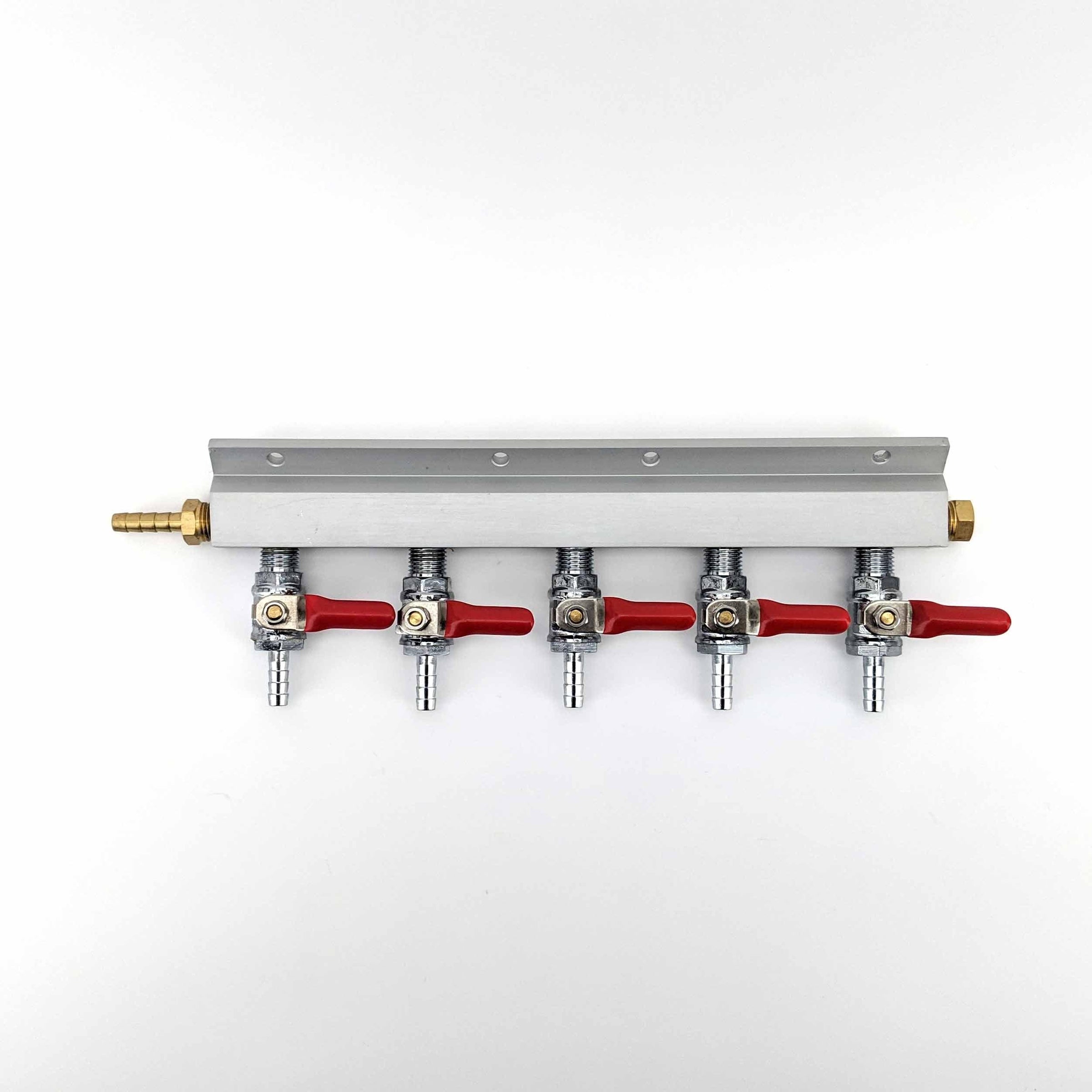 5 Output / 5 Way Gas Line Manifold Splitter with Check Valves