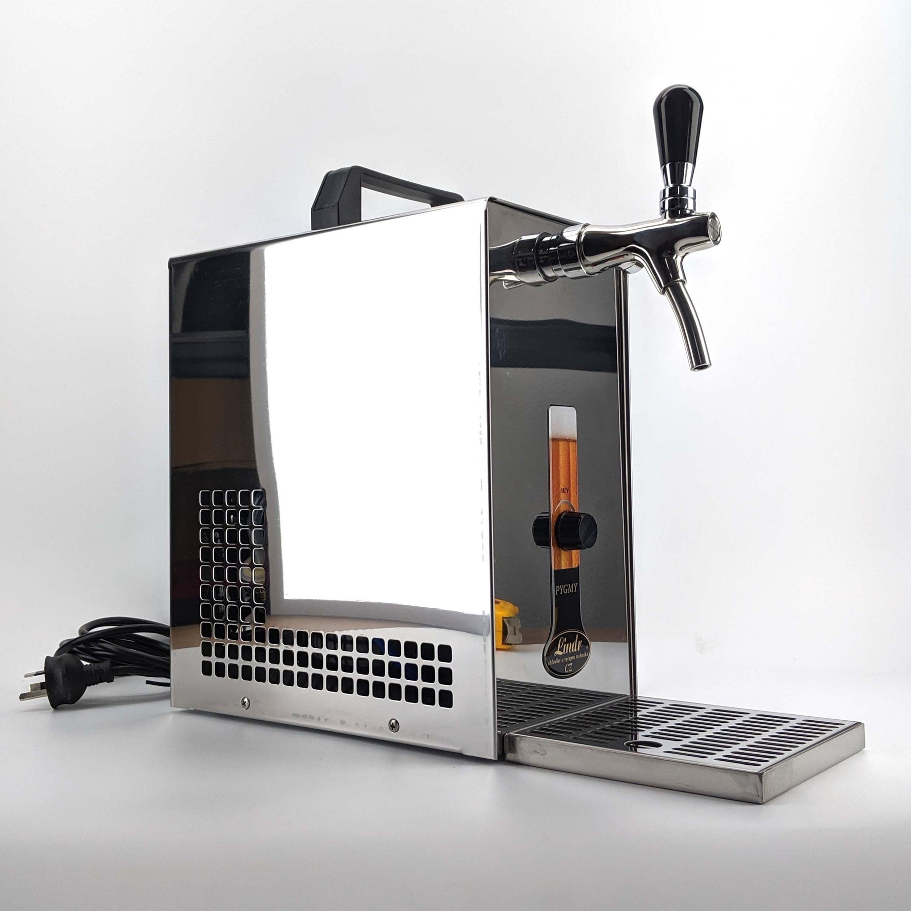 Lindr - PYGMY 25K - integrated pump, air compressor, bench top keg ...