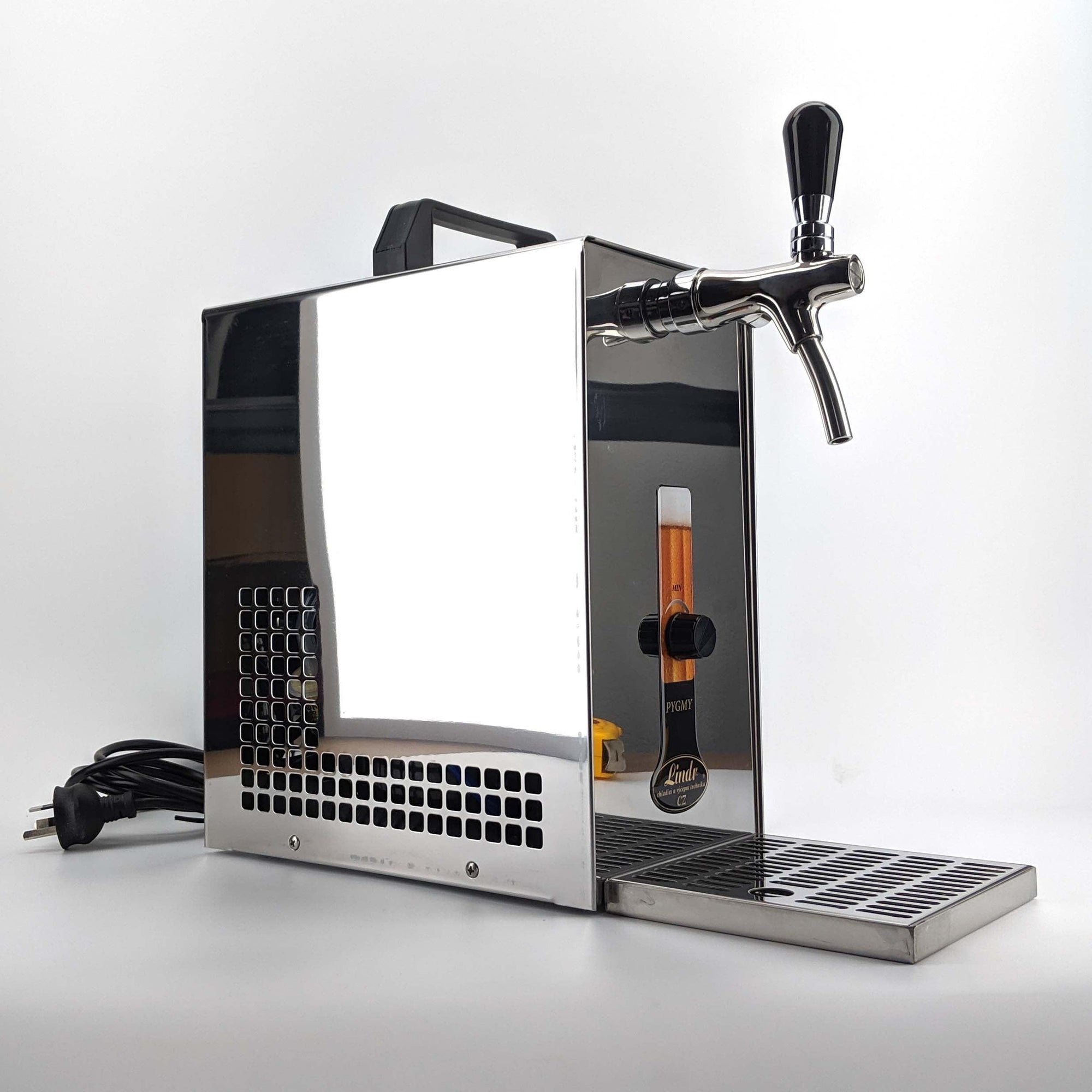 Lindr - PYGMY 25K - integrated pump, air compressor, bench top keg ...