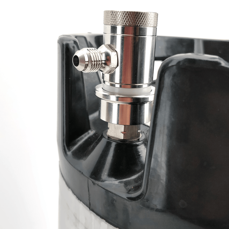 Machined Stainless Ball Lock Disconnect - MFL Threaded (Grey/Gas)