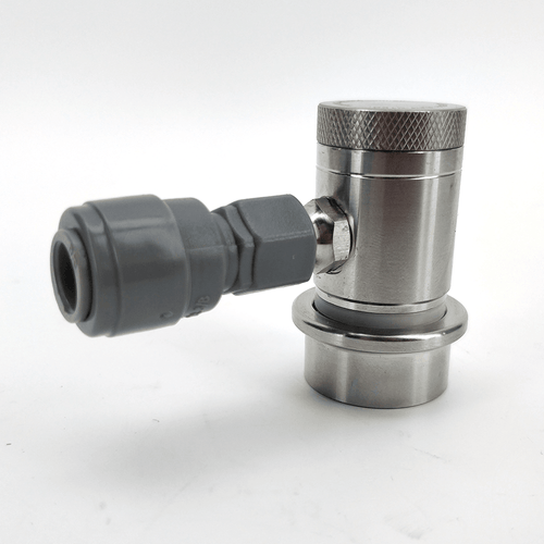 Machined Stainless Ball Lock Disconnect - MFL Threaded (Grey/Gas)
