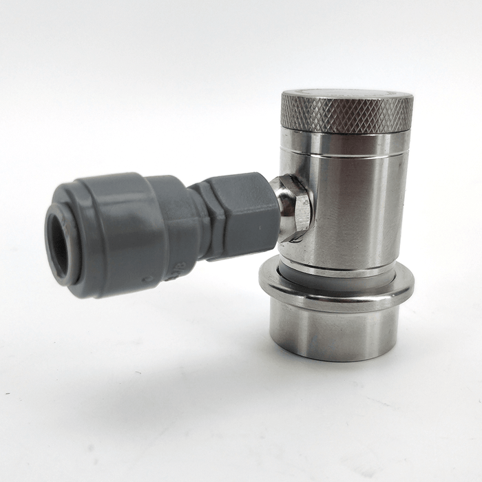 Machined Stainless Ball Lock Disconnect - MFL Threaded (Grey/Gas)