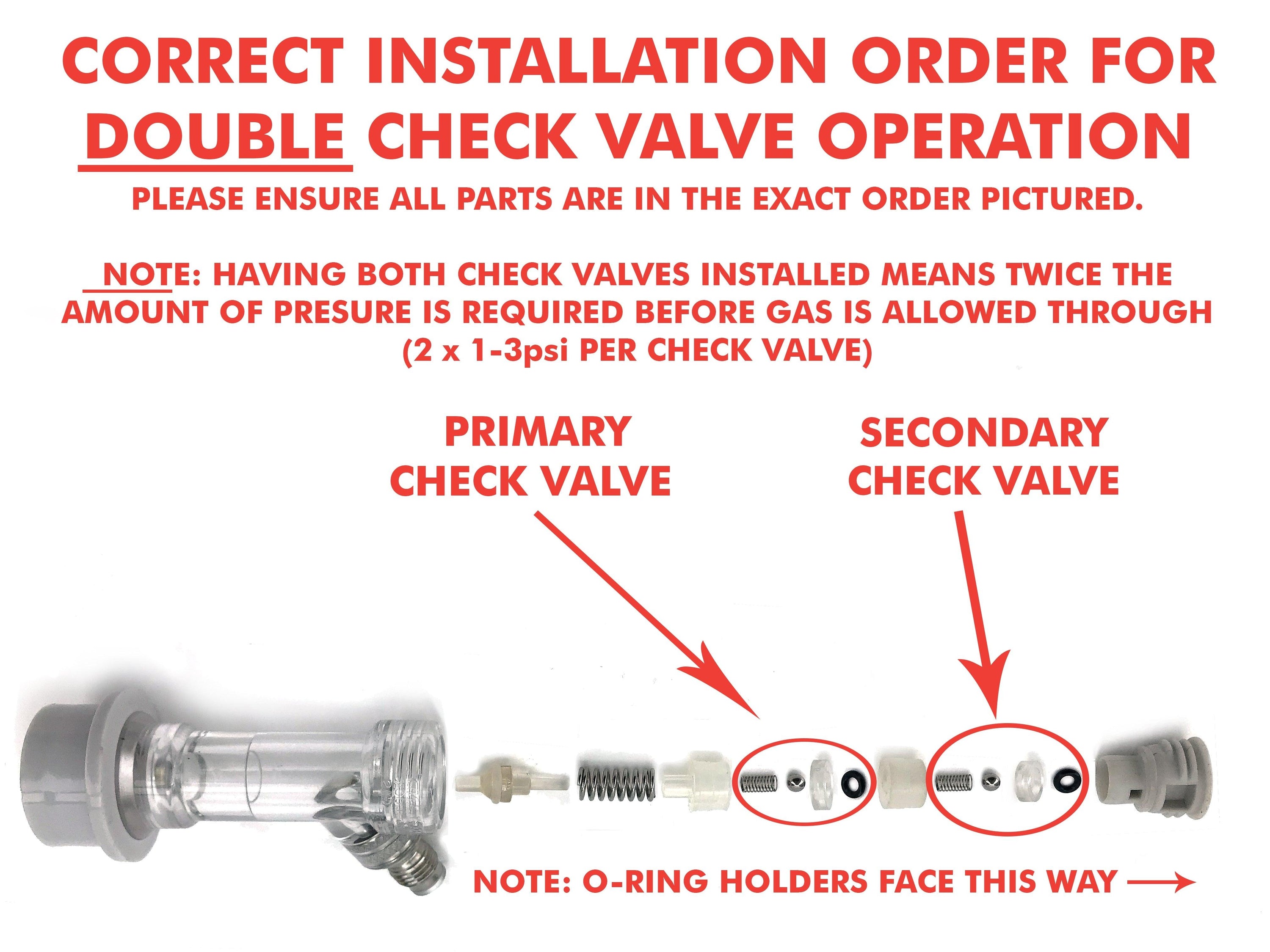 Premium Ball Lock Disconnect MFL (Grey/Gas) - With Integrated Check Valve
