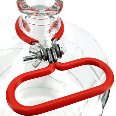 Red Carry Handle for 23L Carboy - Italian Glass Fermenter